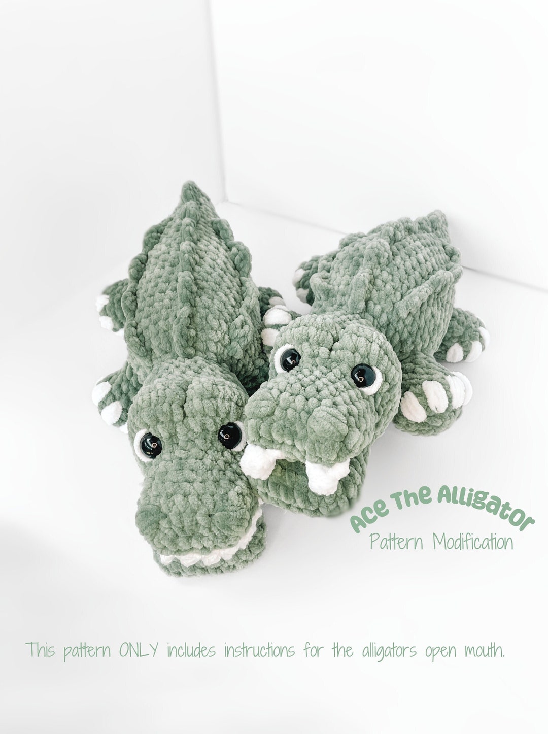 No Sew Alligator Crochet Pattern Crocodile Amigurumi Pattern DIY ...