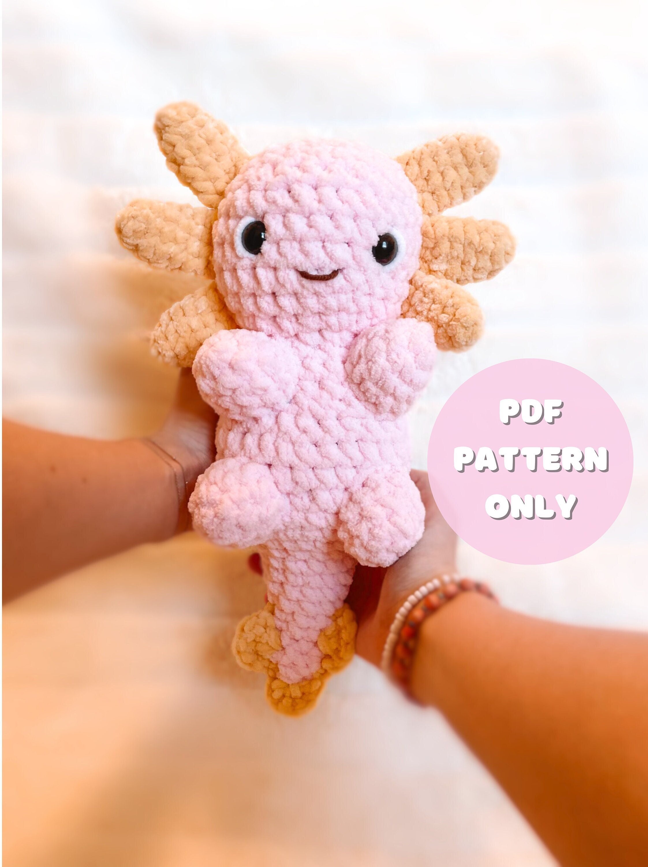 Axolotl Crochet Pattern Axolotl Amigurumi Pattern DIY Crochet Axolotl ...