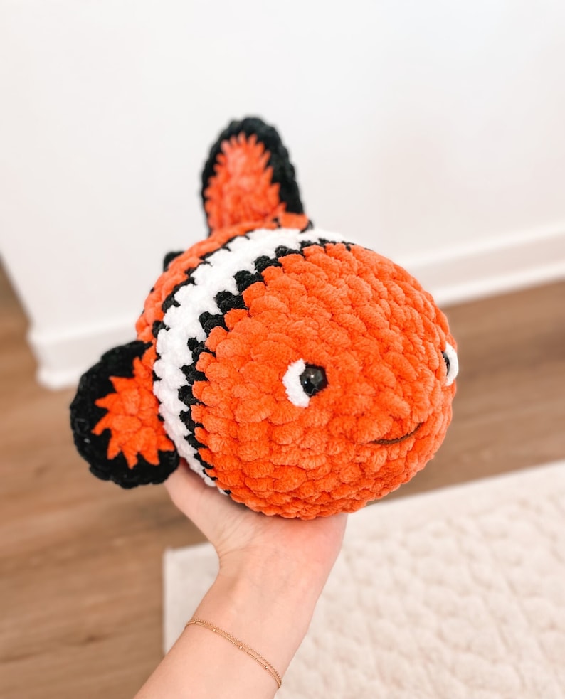 Clownfish Crochet Pattern Fish Amigurumi Pattern DIY Crochet Fish ...