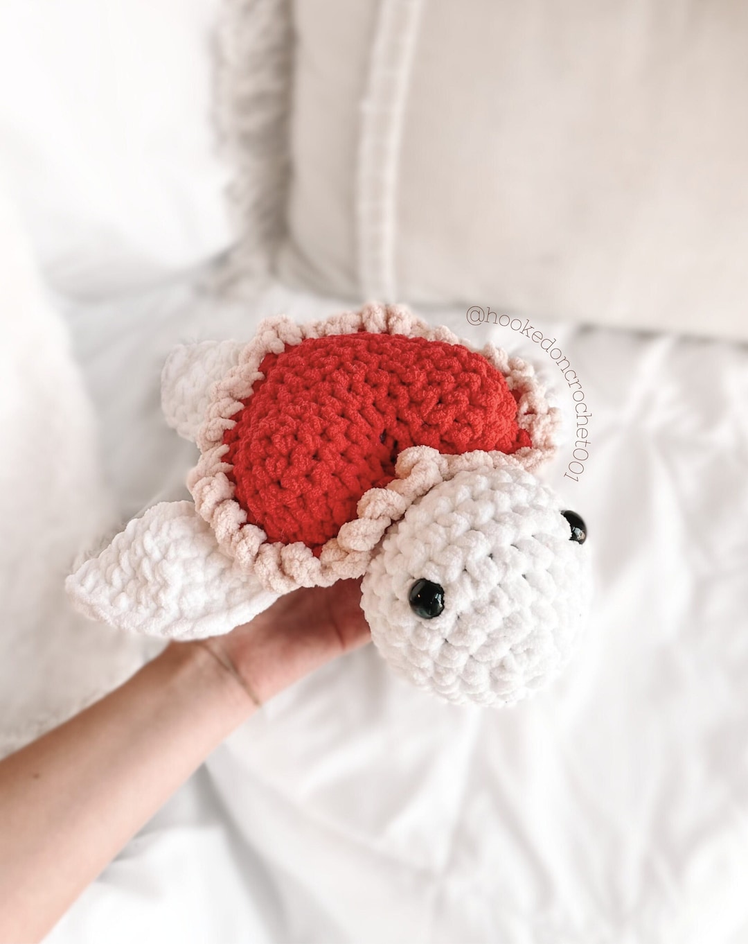 Turtle Crochet Pattern Valentines Day Amigurumi Valentine Pattern ...