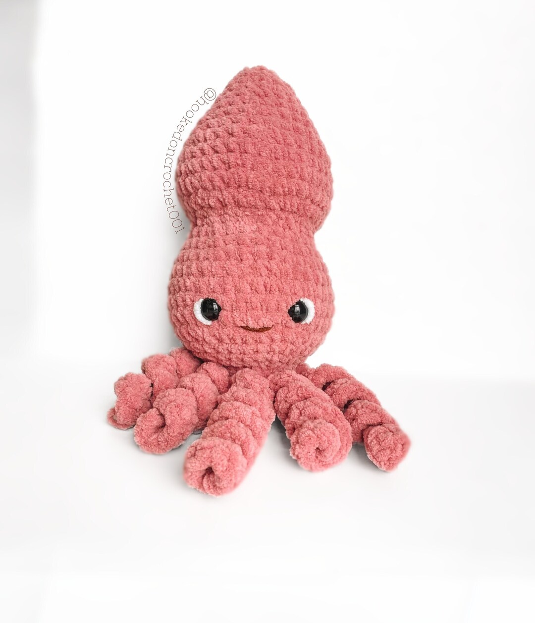 Squid Crochet Pattern Squid Amigurumi Pattern Sea Animal Crochet ...