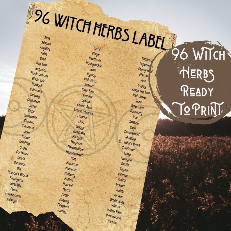 Herbalism, Spice Labels Jar, Witch Apothecary, Herb Label, Wicca Herbs ...
