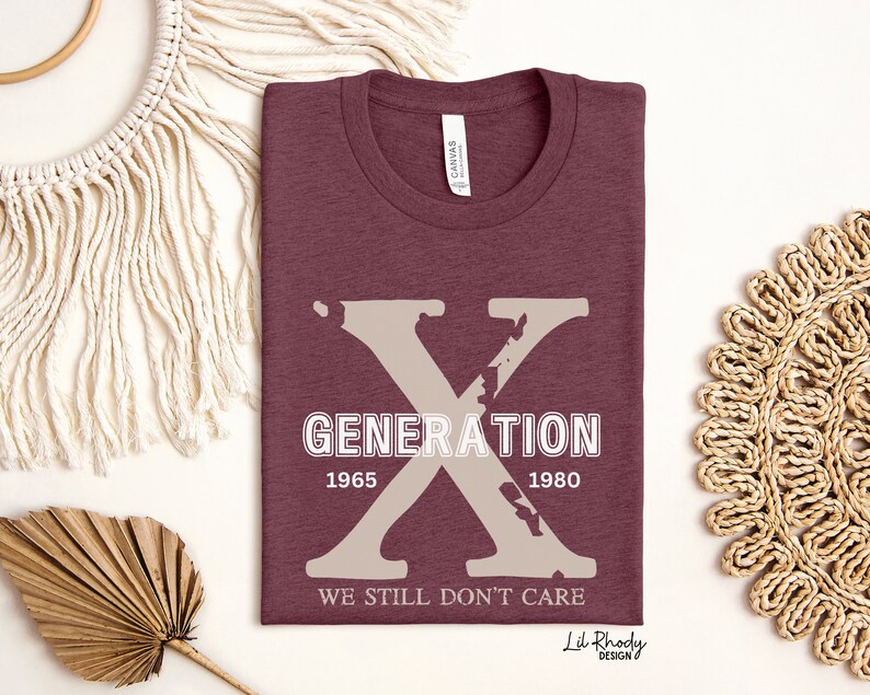 Gen X 1965 to 1980 Tee, Gen-x Shirt, Generation X Shirt, Genx Gift ...