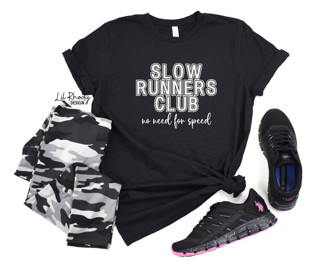 Running Club Tee, Slow Runner T-shirt, Marathon Shirt, 1/2 Marathon T ...