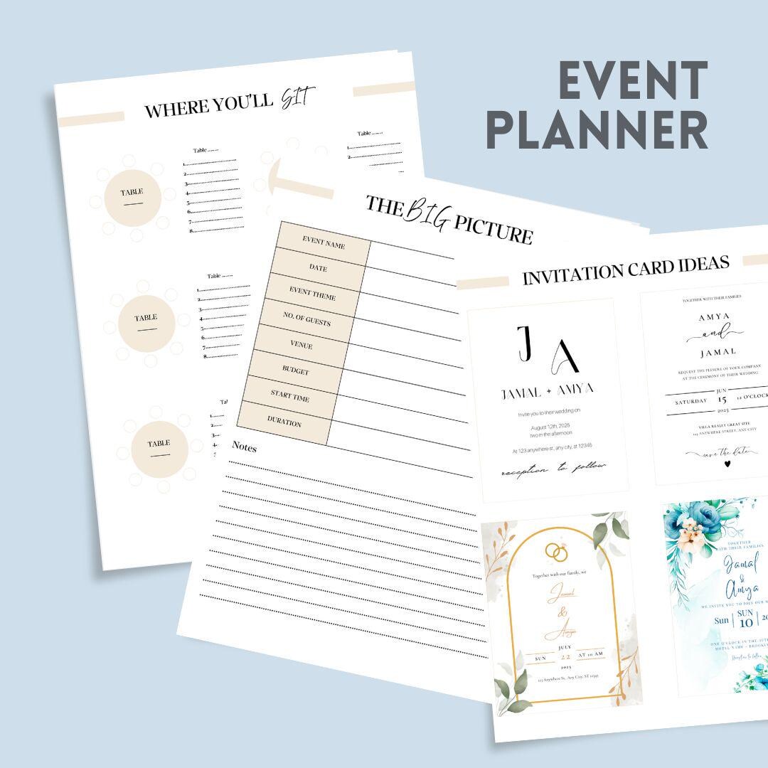 Printable Event Planner PDF | Party Planning Binder | Event Organizer ...