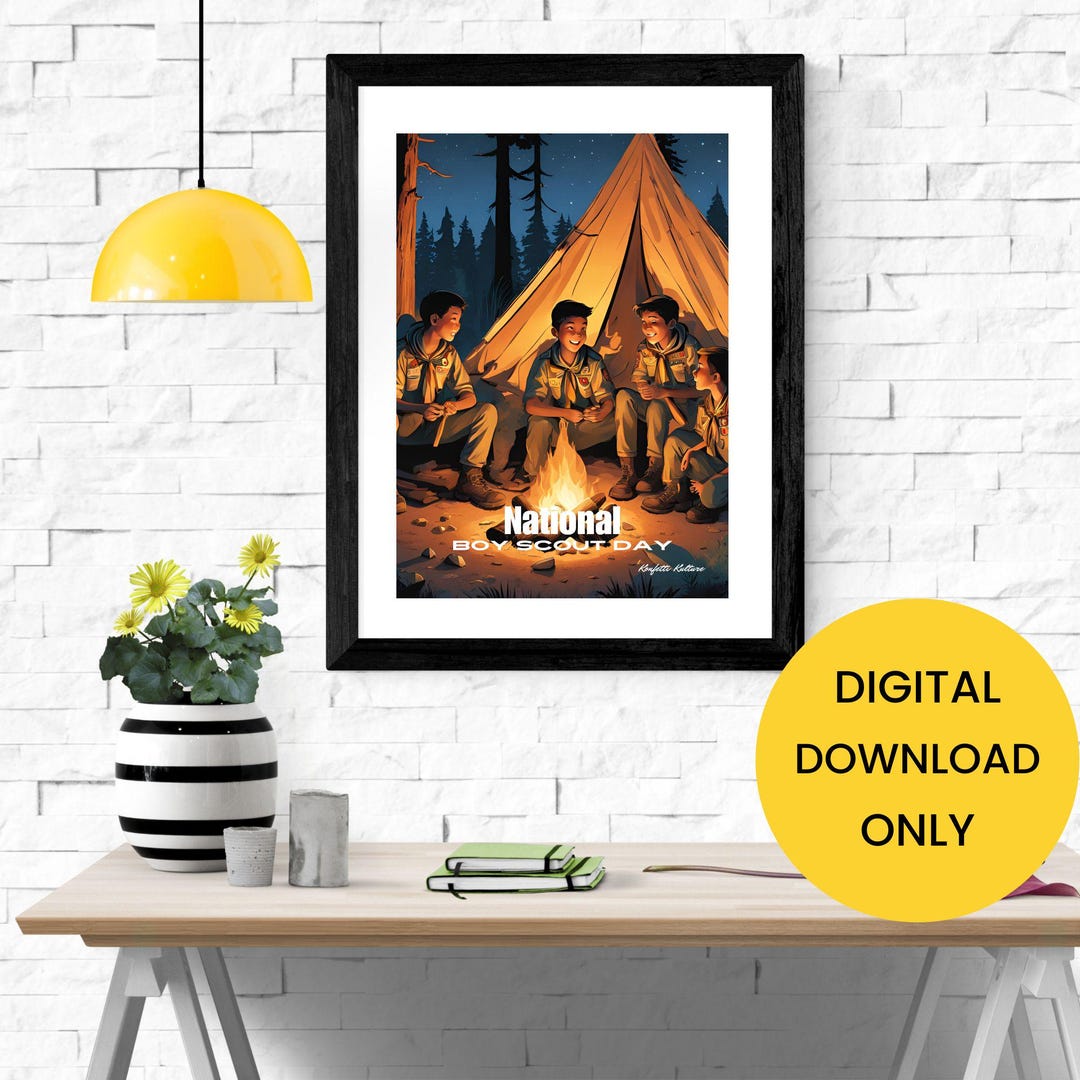 February 8 - Celebrating Adventure: National Boy Scout Day Wall Art ...