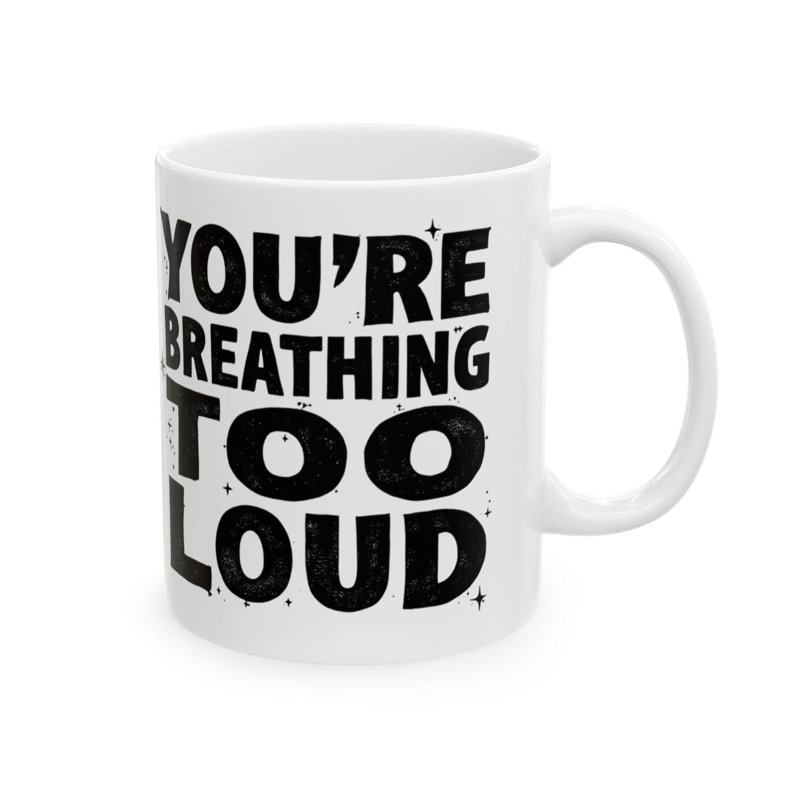 Judgmental Black Cat Mug, You Re Breathing Too Loud, Funny Coffee Cup ...