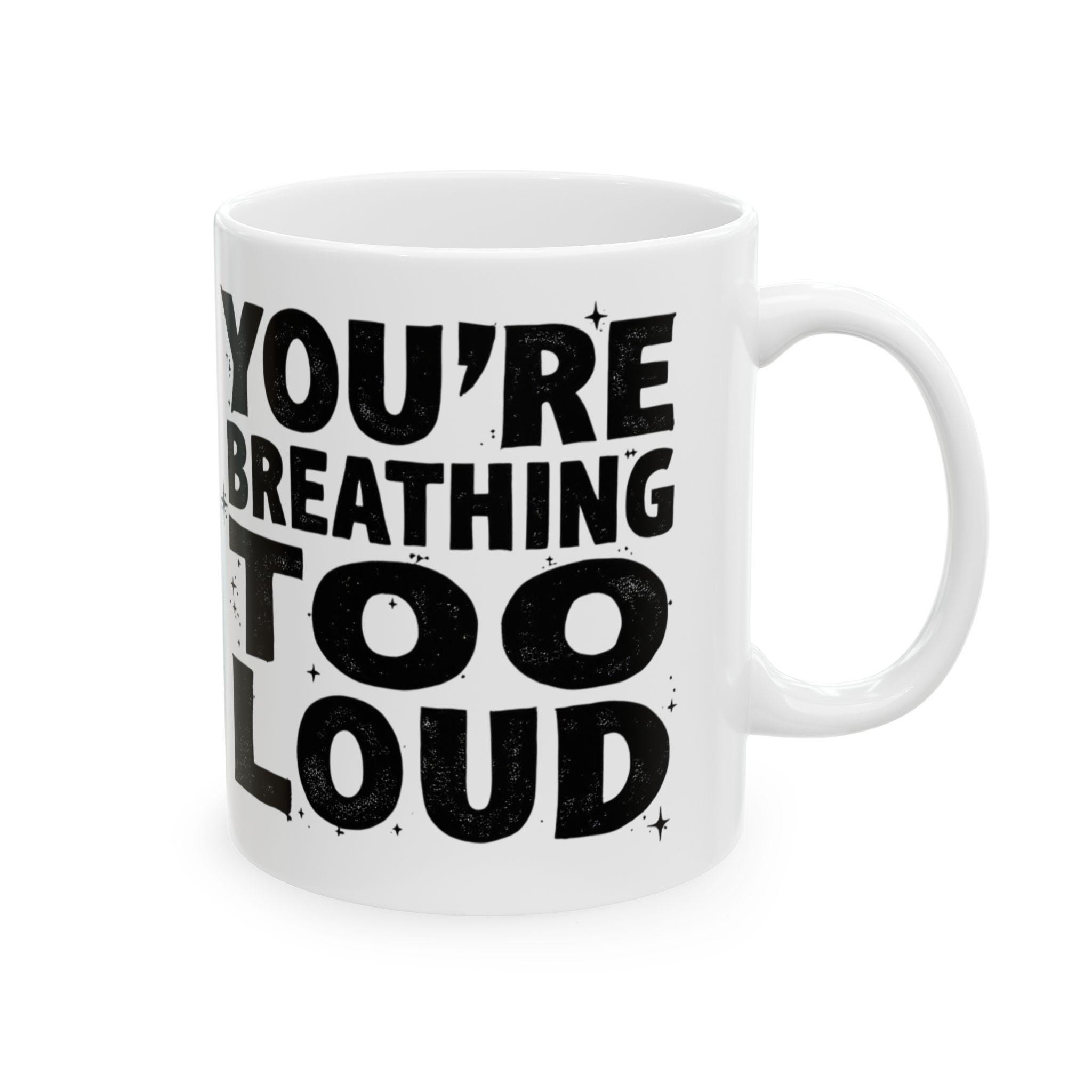Judgmental Black Cat Mug, You Re Breathing Too Loud, Funny Coffee Cup ...