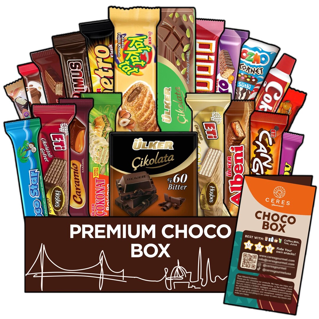 Chocolate Variety Box 21 Pcs, Full-size Foreign Chocolates and Candies ...