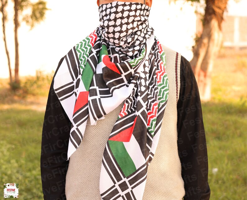 Arab Style Tradition Keffiyeh Scarf Palestinians Keffiyeh - Etsy