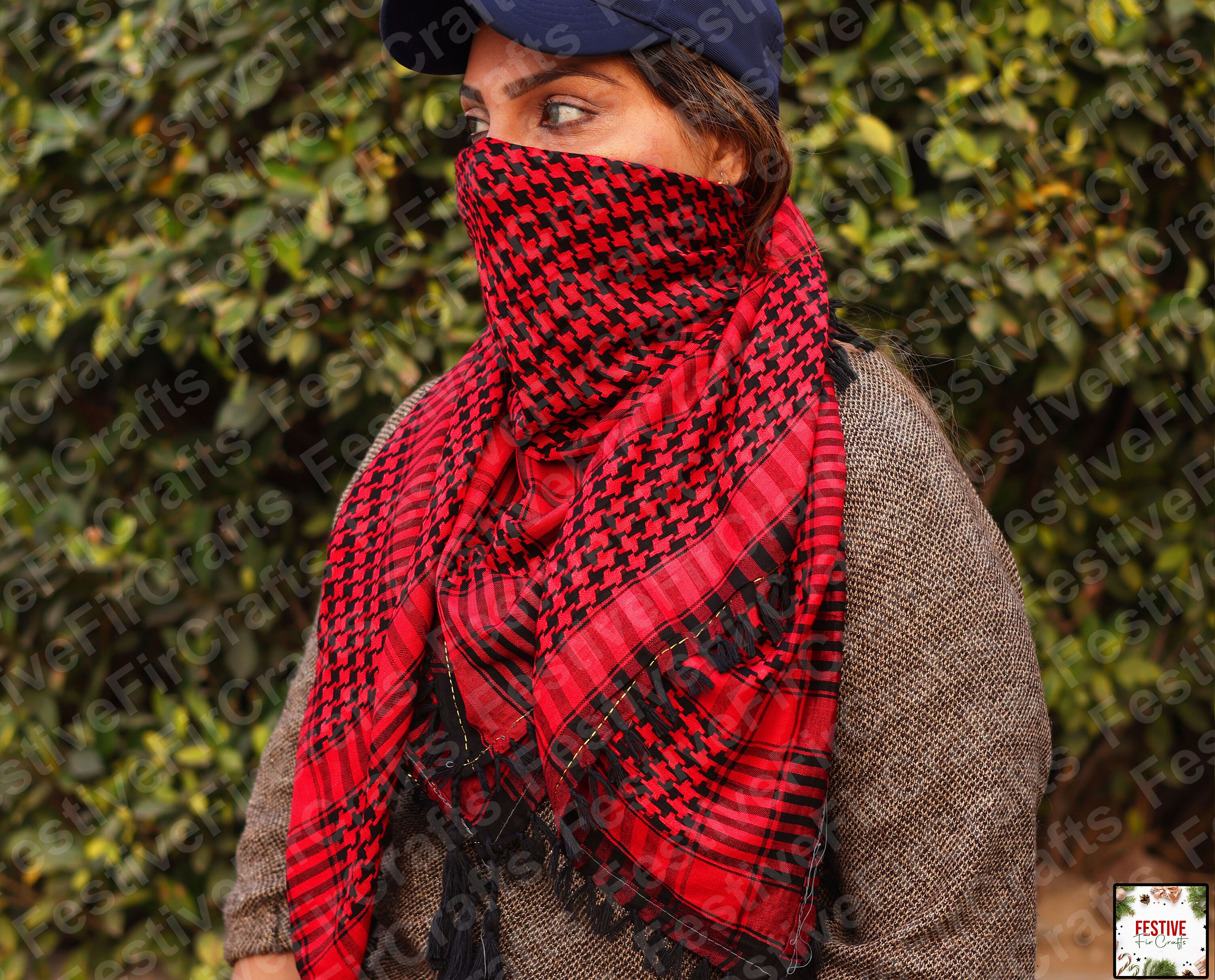 Keffiyeh Palestine Cotton Scarf, Arab Style Shemagh Scarf, Unique ...