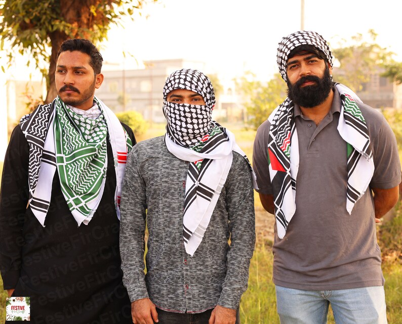 Arab Style Tradition Keffiyeh Scarf Palestinians Keffiyeh - Etsy