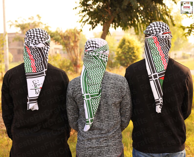 Arab Style Tradition Keffiyeh Scarf Palestinians Keffiyeh - Etsy