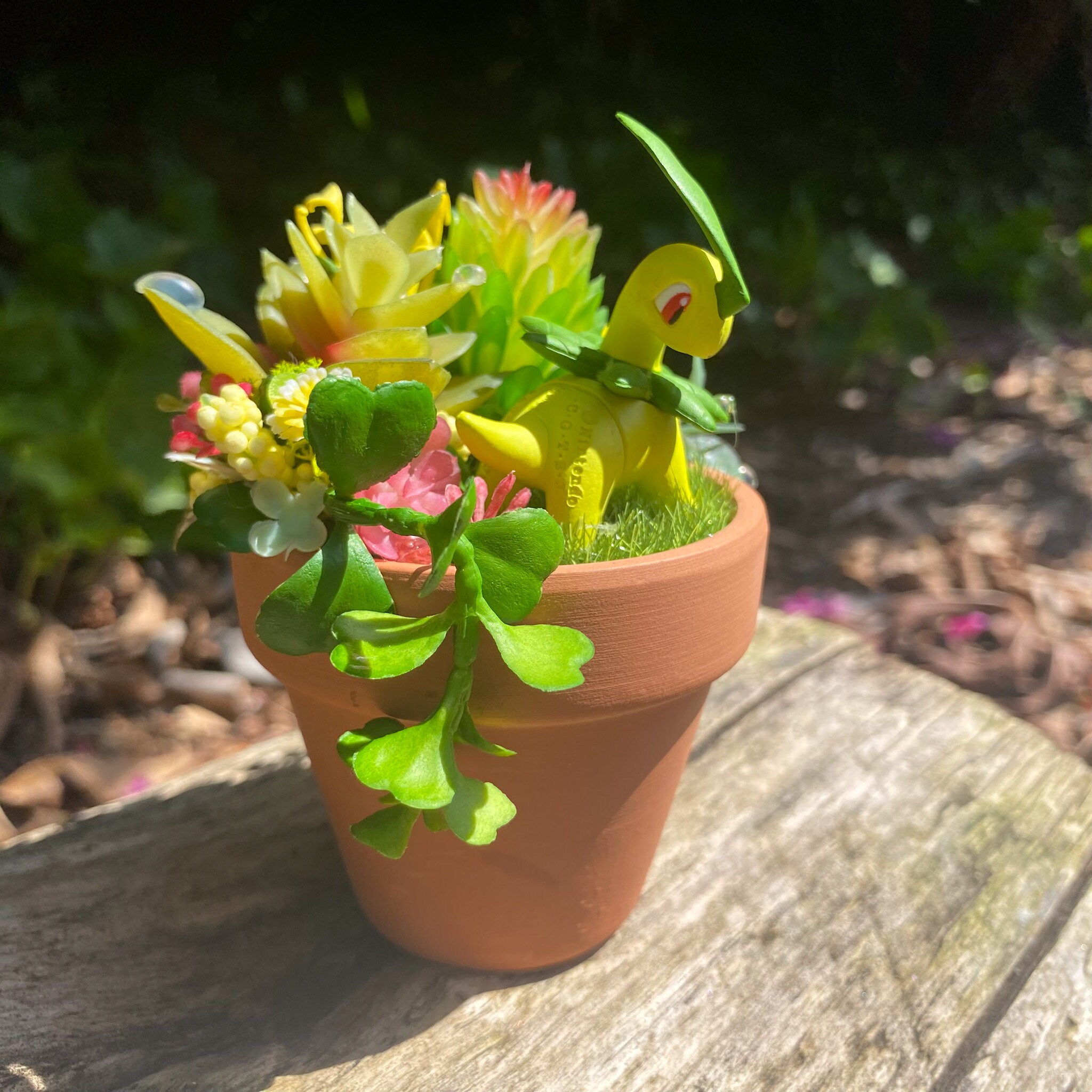 Bayleef Pokemon Terrarium Pokeball Succulent Terrarium Diorama Pokeball ...