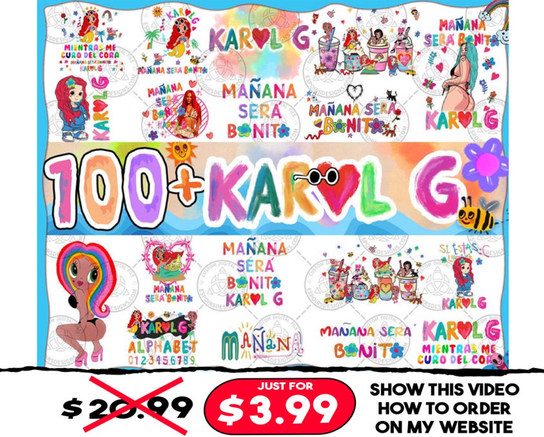 Manana sera bonito png Karol G PNG SVG Bundle Karo G - Etsy France