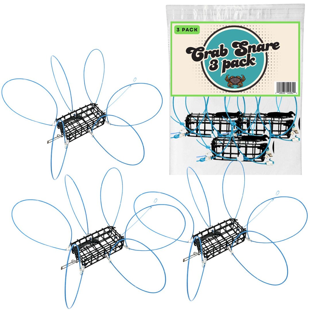 3 Pack Crab Snare for Dungeness, Rock, Stone, and Blue Crabs MADE IN ...