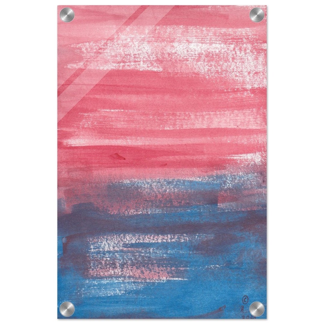 Vibrant Acrylic Prison Art Prints: Colorful Inmate-created Abstract ...