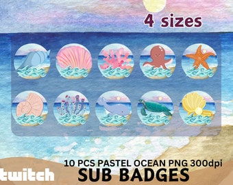 Aesthetic Ocean Seaside Dreamer Badge Set Beach Lover Summer Cute ...