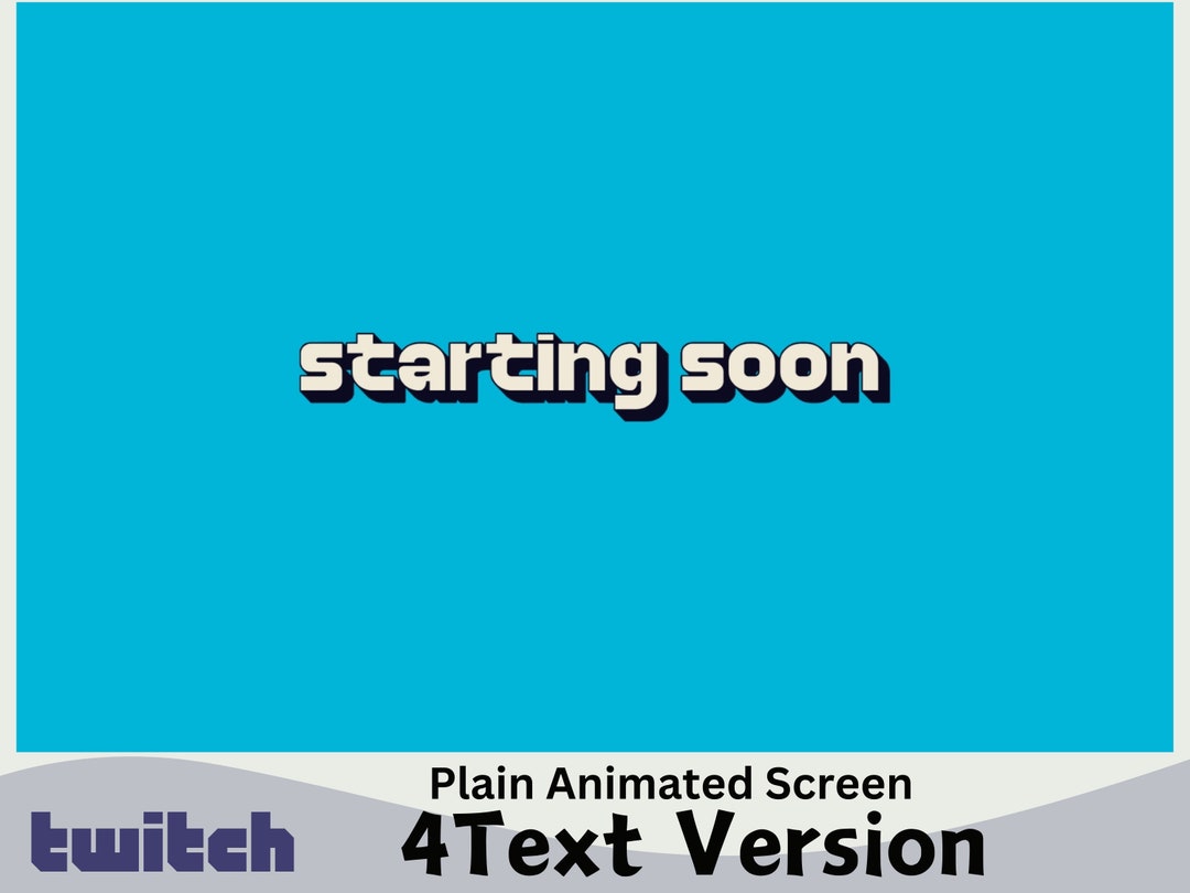Streamer Minimalist Aqua Blues Animated Screen Collection, Twitch ...