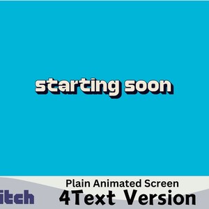 Streamer Minimalist Aqua Blues Animated Screen Collection, Twitch ...