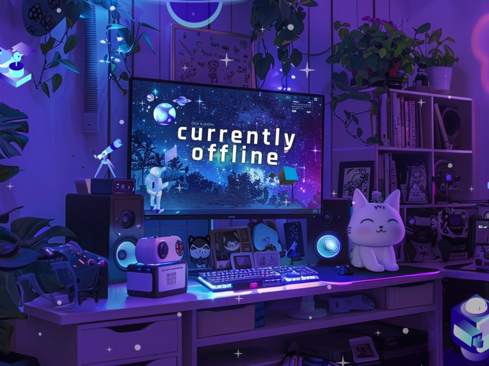 Animated Starting Stream Screen Gaming Twitch Scene, Stream Starting ...