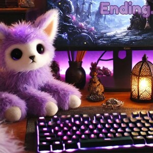 Animated Gengar Lofi Gaming Desk Twitch Scene, Stream Starting Soon, Be ...