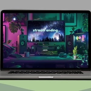 Animated Cozy Room Stream Screen Gaming Twitch Scene, Stream Starting ...