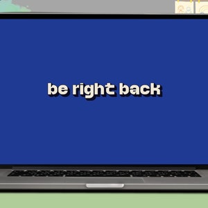 Twitch Stream Text Starting Soon Be Right Back Screen Animated Brb ...