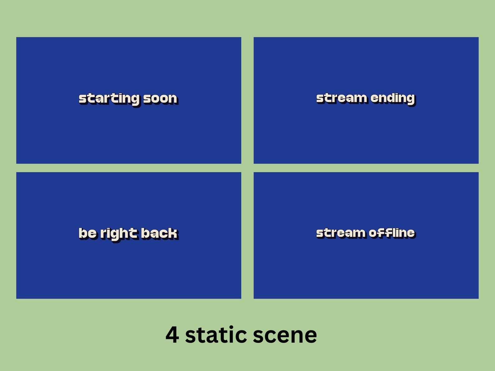 Twitch Stream Text Starting Soon Be Right Back Screen Animated Brb ...