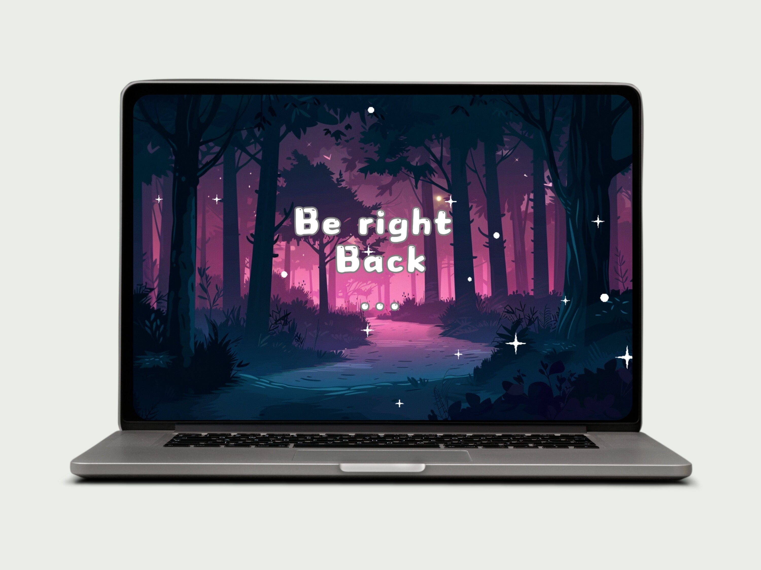 Twitch Stream Banner Pink and Purple Forest Twitch Banner Purple Sky ...
