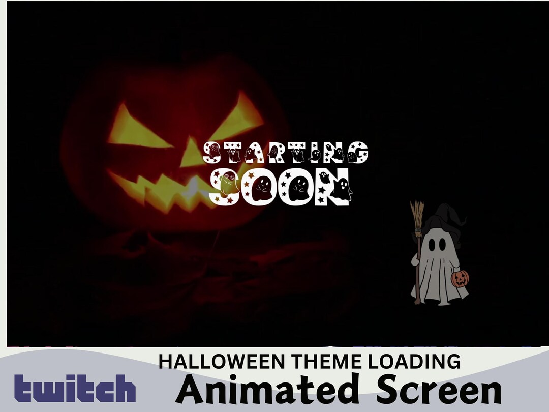 Animated Spooky Screen for Horror Gaming Twitch Starting Soon Screen Be ...