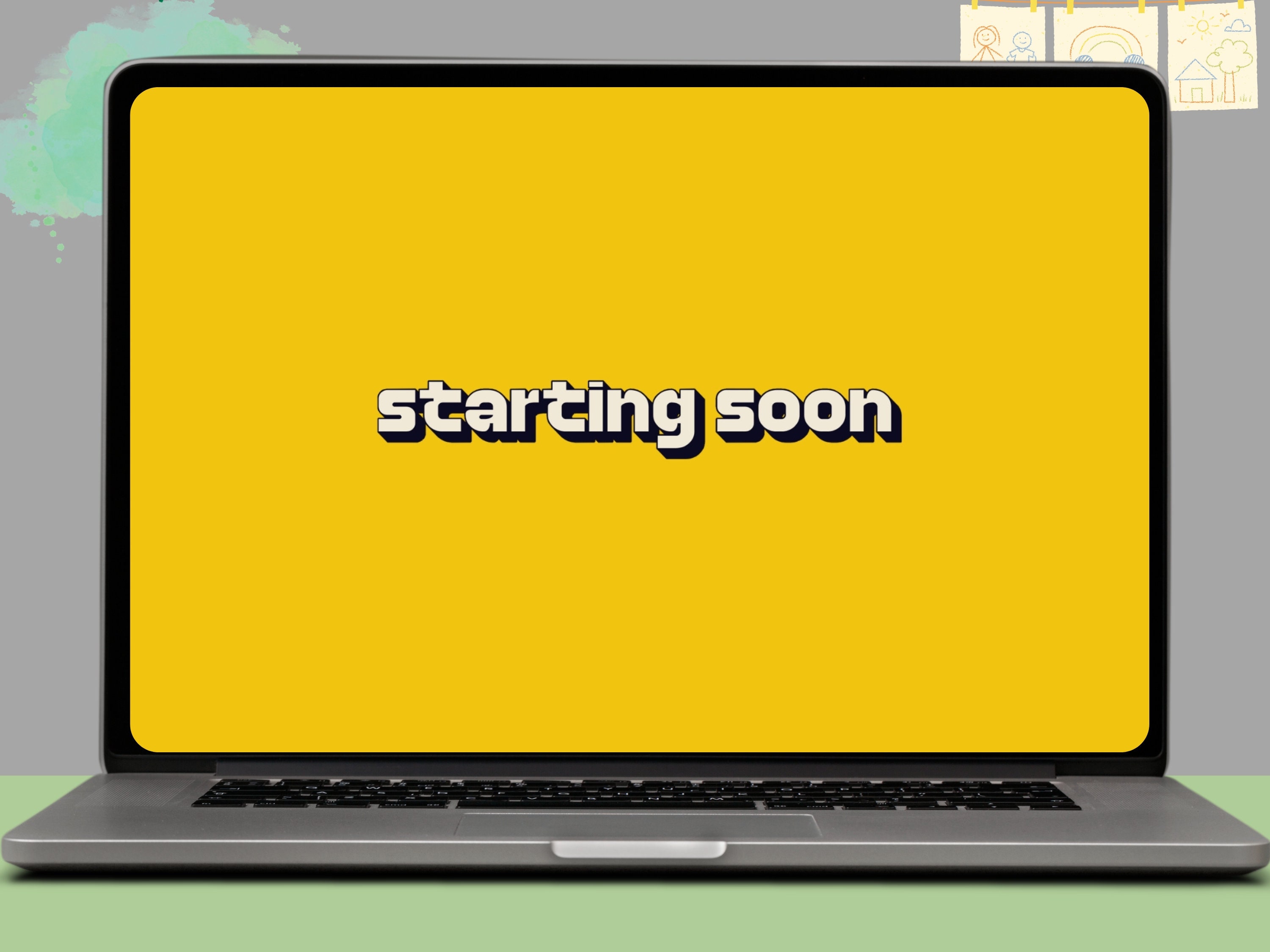 Twitch Animated Stream Overlay Golden Yellow Collection, Stream ...