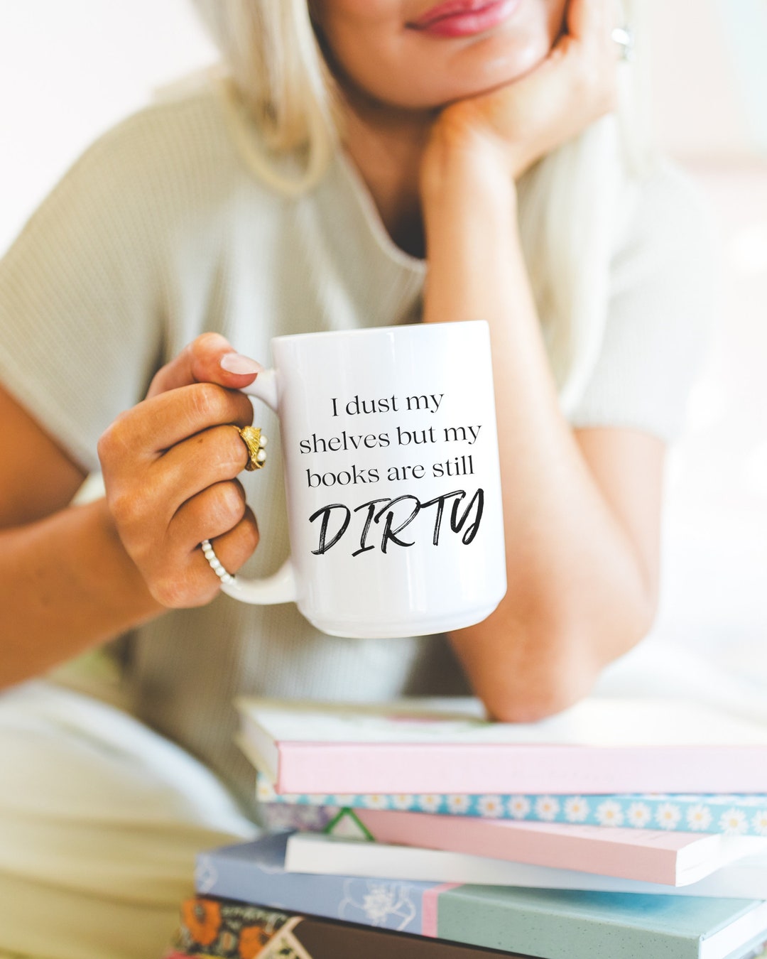 Dirty Books Mug, Book Lover Mug, Romance Reader, Gift for Smut Reader ...