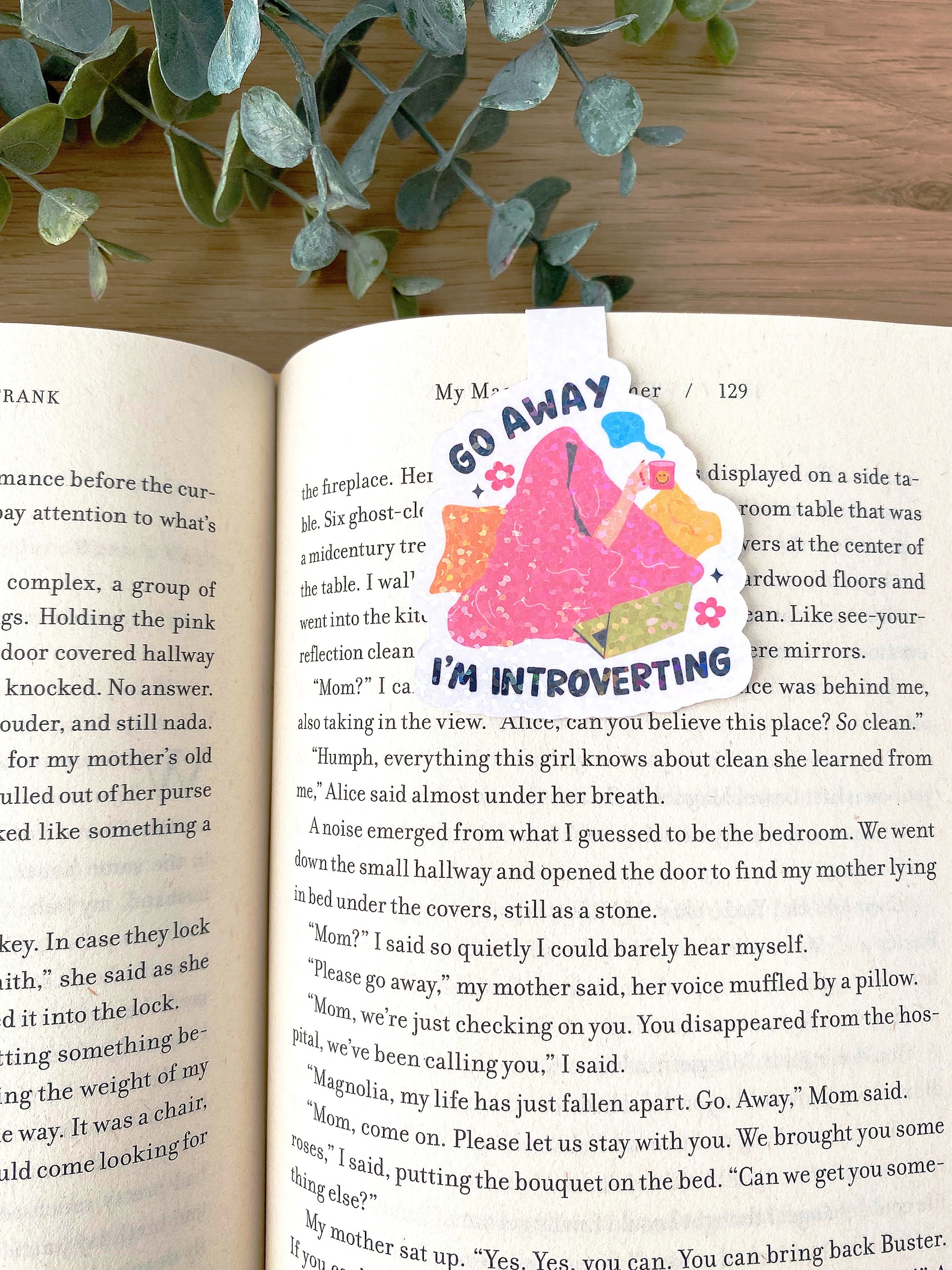 Go Away I'm Introverting Magnetic Bookmark, Funny Sticker, Introvert ...
