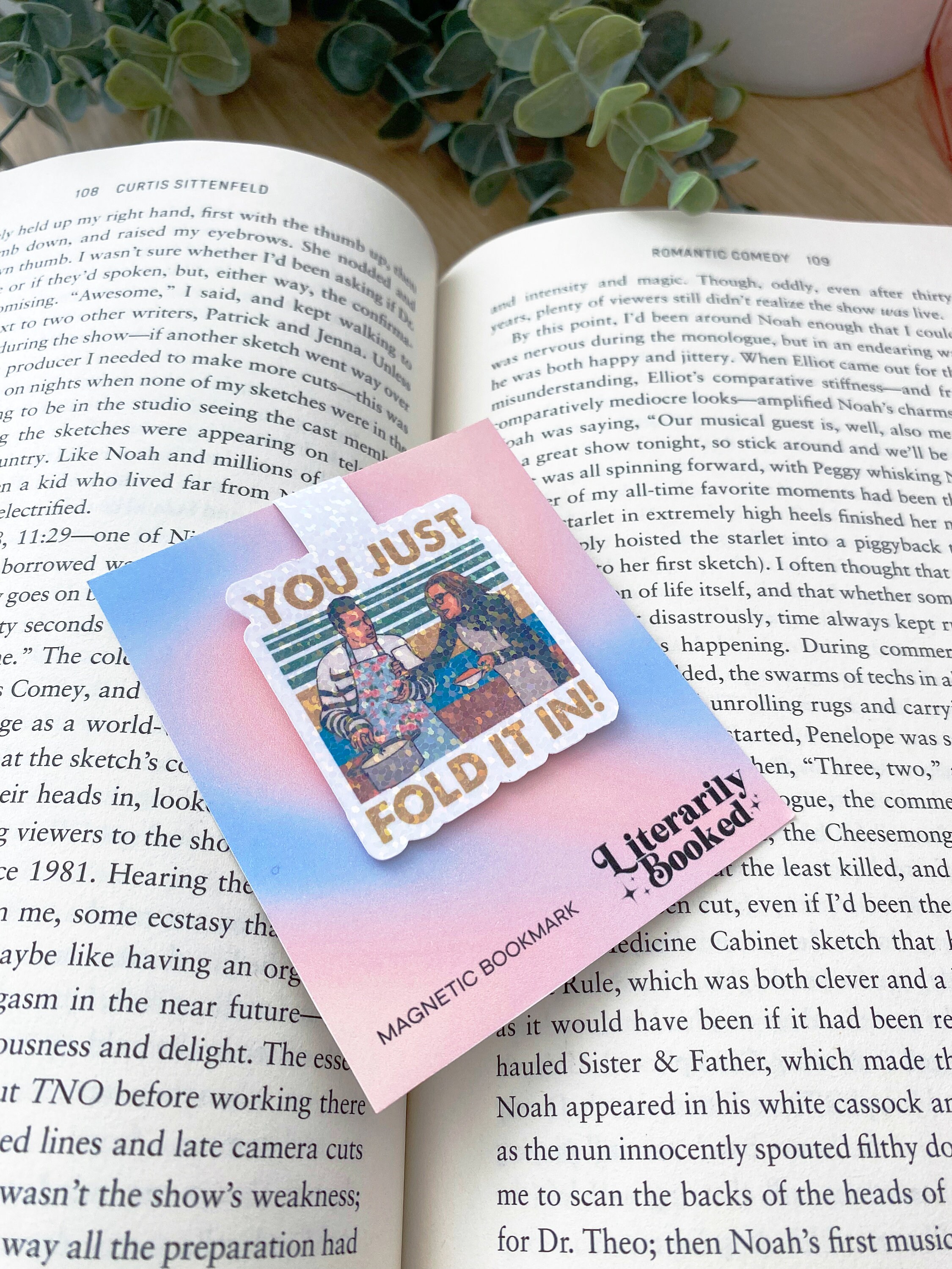 You Just Fold It in Magnetic Bookmark Schitts Creek Book - Etsy