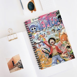 ONE PIECE Notebook Kawaii Notebook Japanese Vogue Cover Anime Themed A5 ...