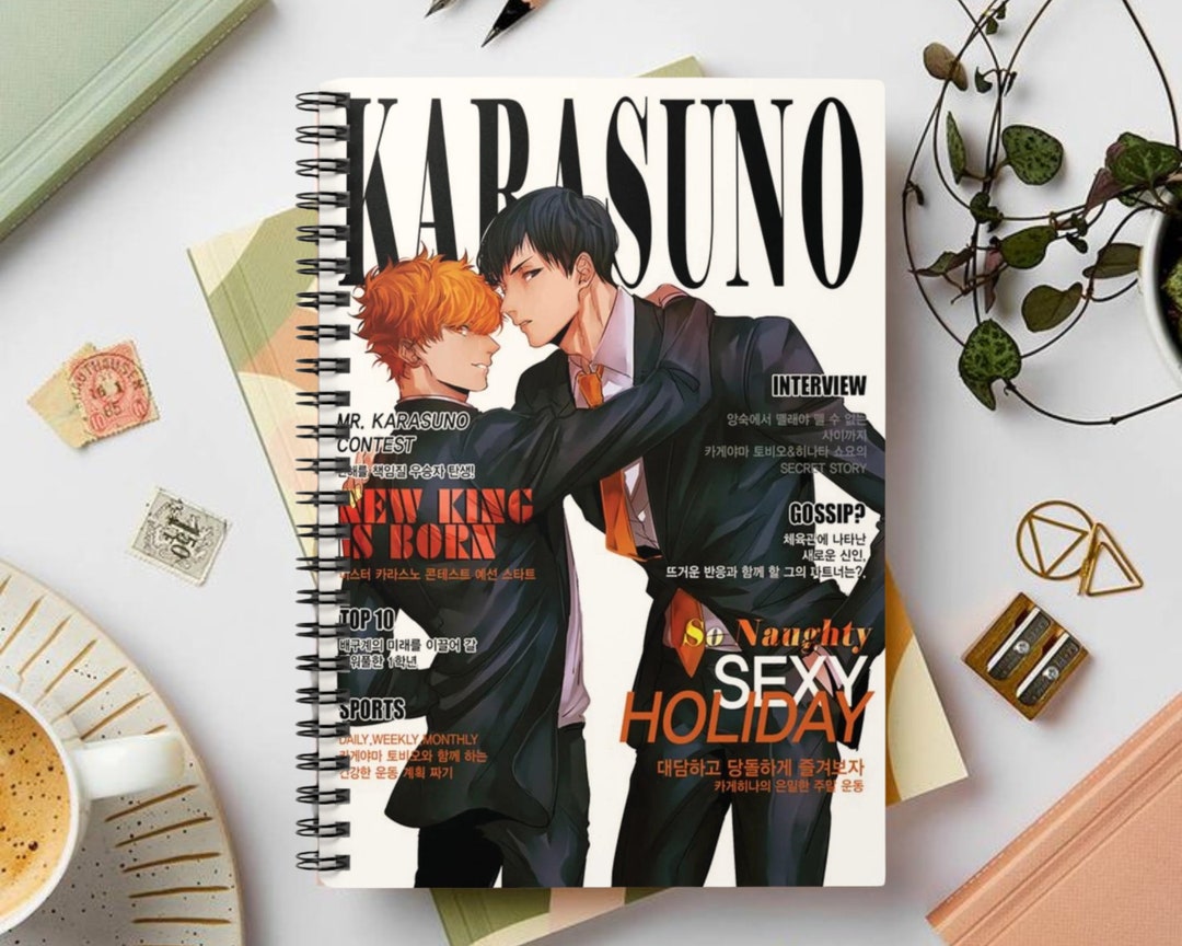 HAIKYUU Notebook, KARASUNO Kawaii Anime Journal, Free Shipping ...