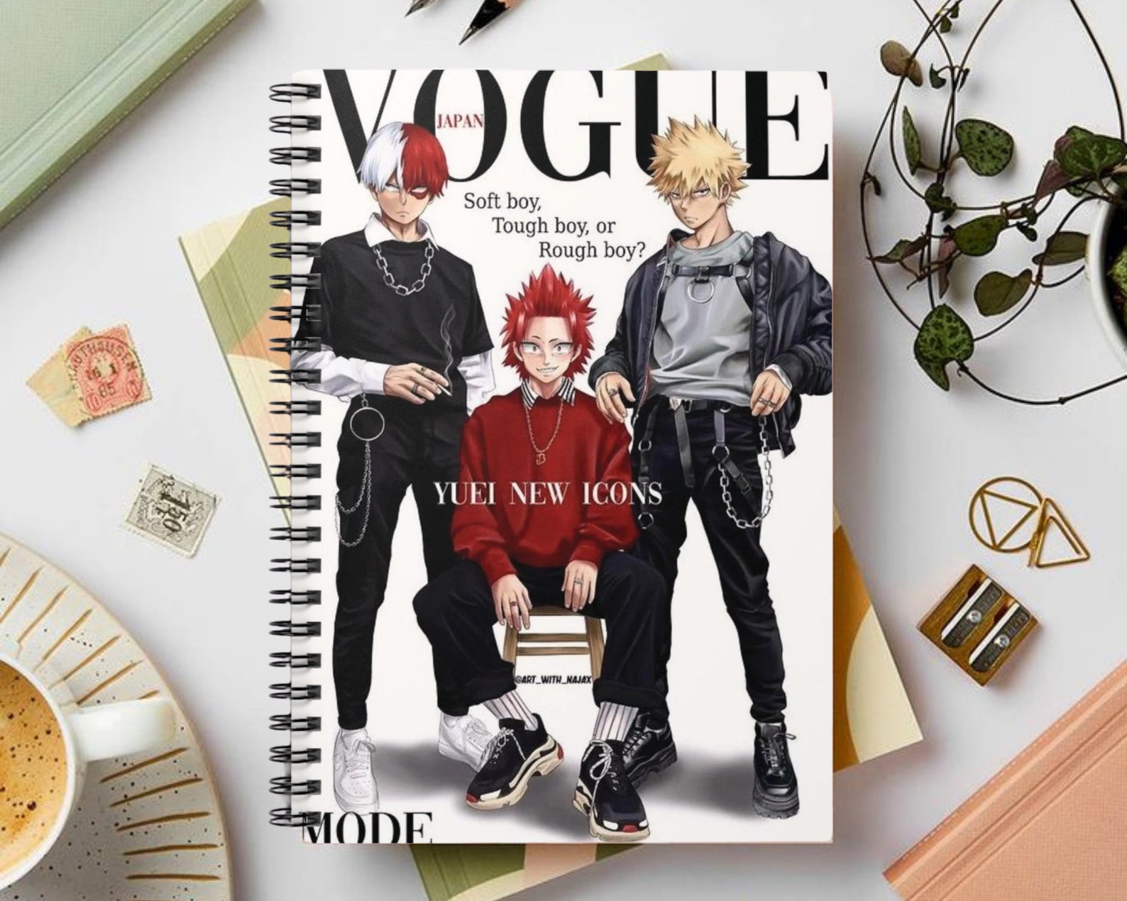 MY HERO ACADEMIA Notebook Free Shipping Japanese Notebook Kawaii Vogue ...