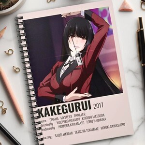 KAKEGURUI Notebook, Kawaii Anime Journal, Free Shipping, Japanese ...