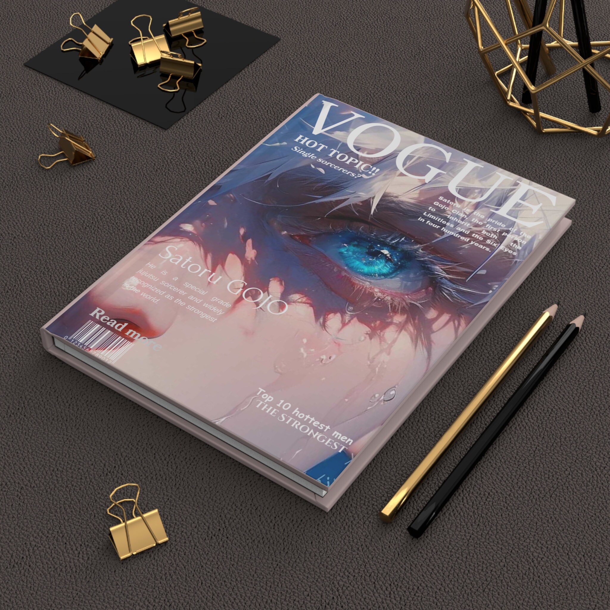 Custom JUJUTSU KAISEN Journal Gojo Satoru A5 Notebook Kawaii Vogue ...