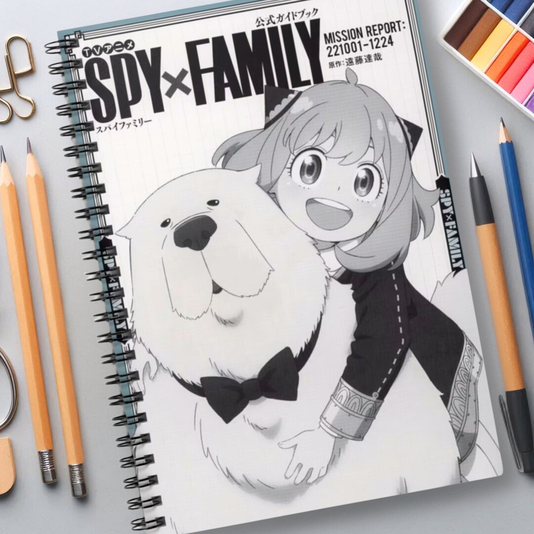 SPY X FAMILY Notebook ANYA Merch Kawaii Notebook Japanese Vogue Cover ...