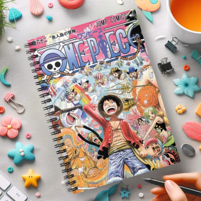 ONE PIECE Notebook Kawaii Notebook Japanese Vogue Cover Anime Themed A5 ...