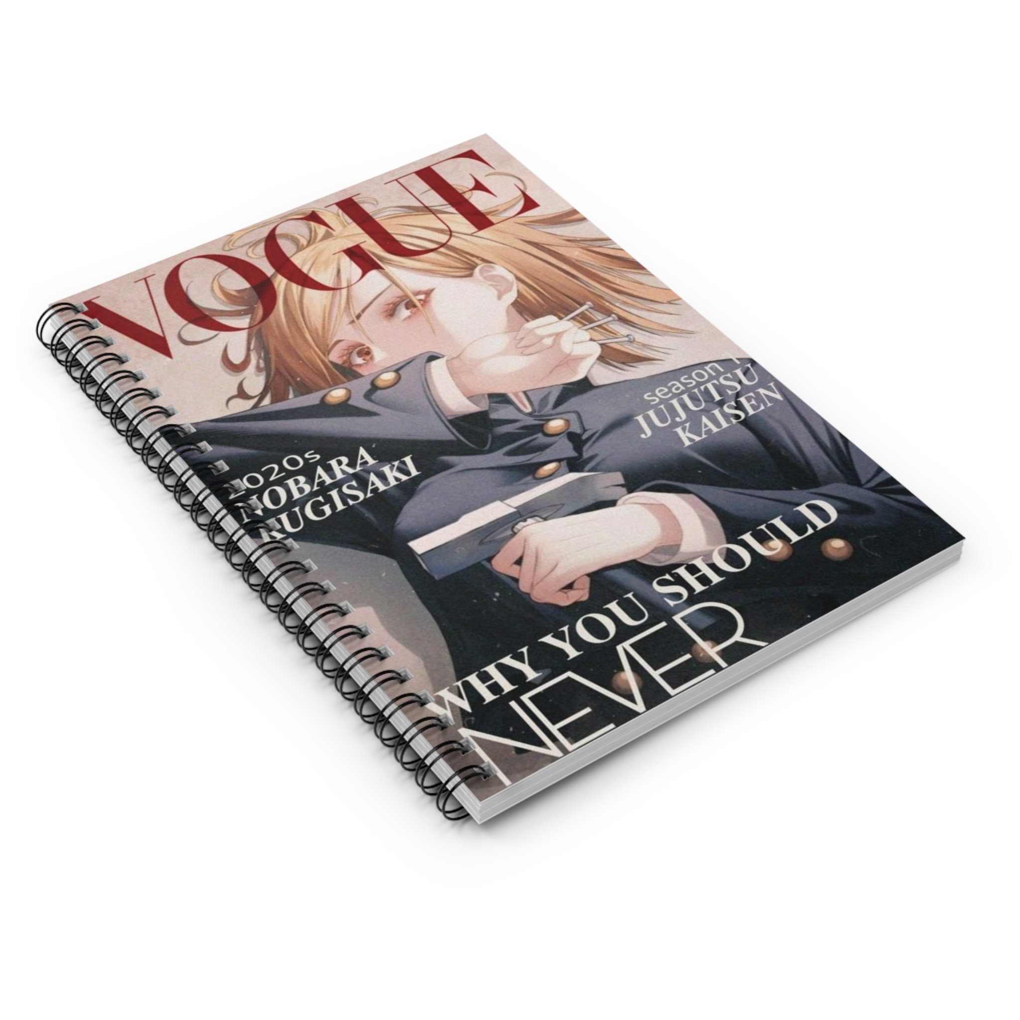 JUJUTSU KAISEN Notebook, NOBARA Kawaii Anime Journal, Free Shipping ...