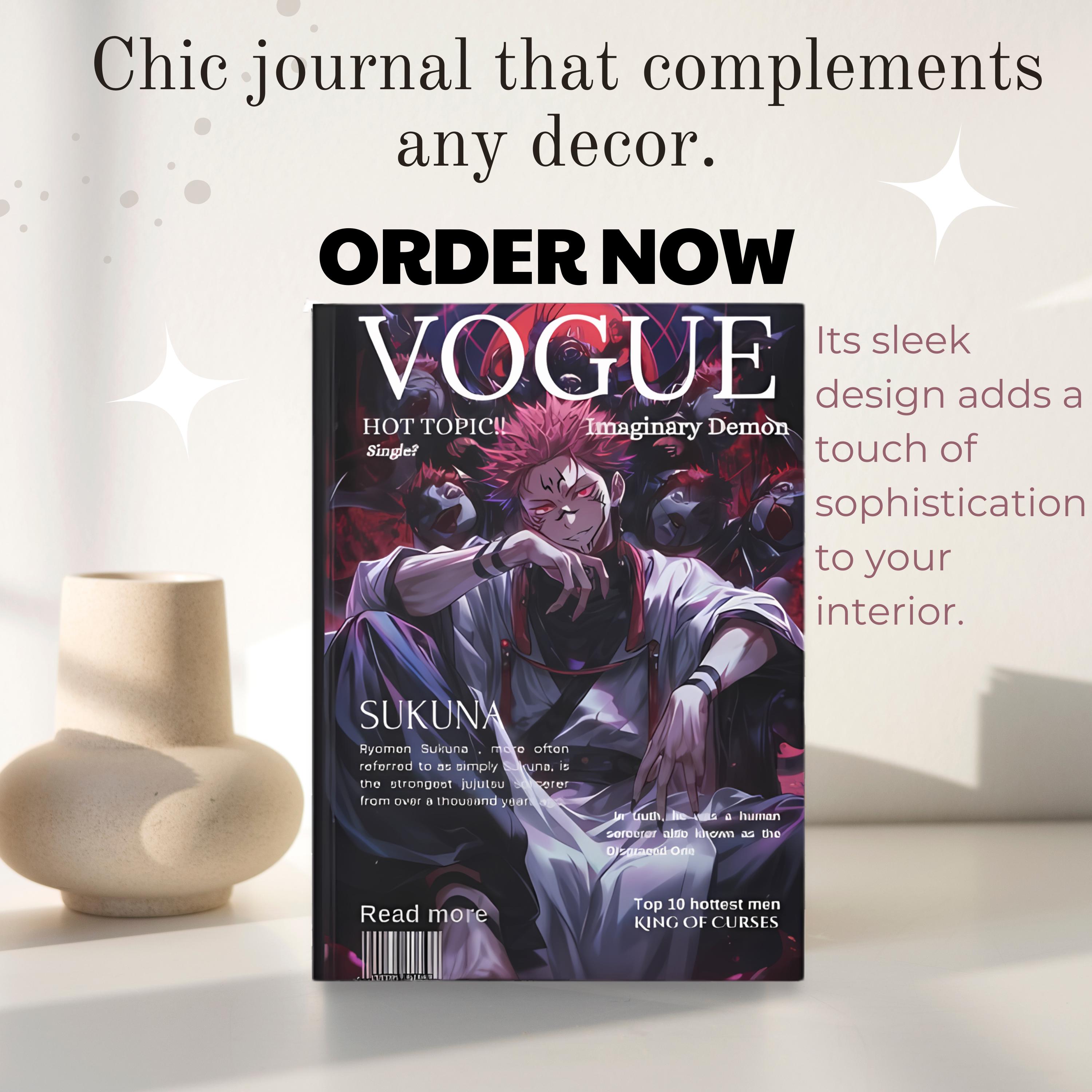 Custom JUJUTSU KAISEN Journal | Ryomen Sukuna A5 Notebook | Kawaii ...