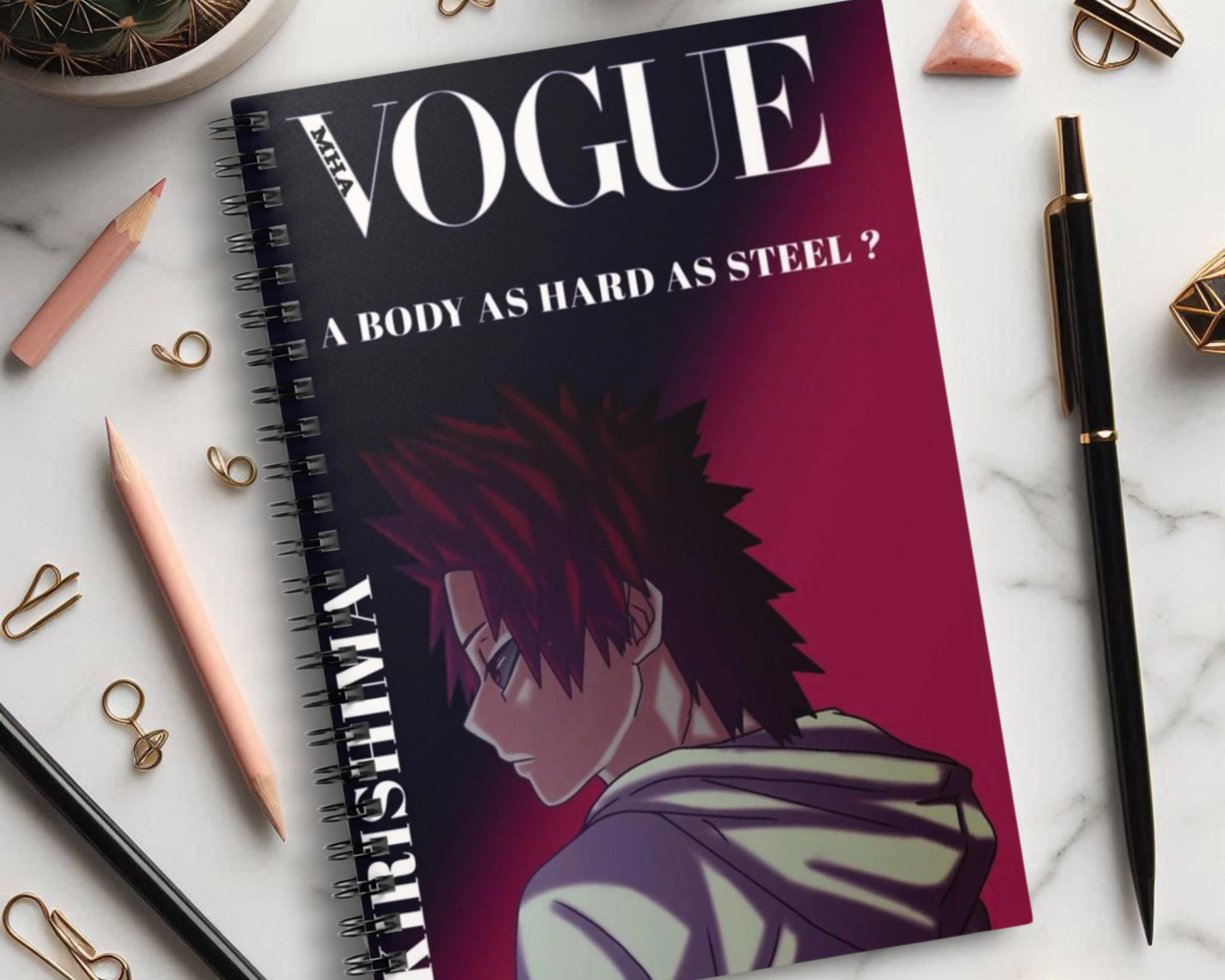 MY HERO ACADEMIA Notebook, Bnha Kawaii Anime Journal, Free Shipping ...