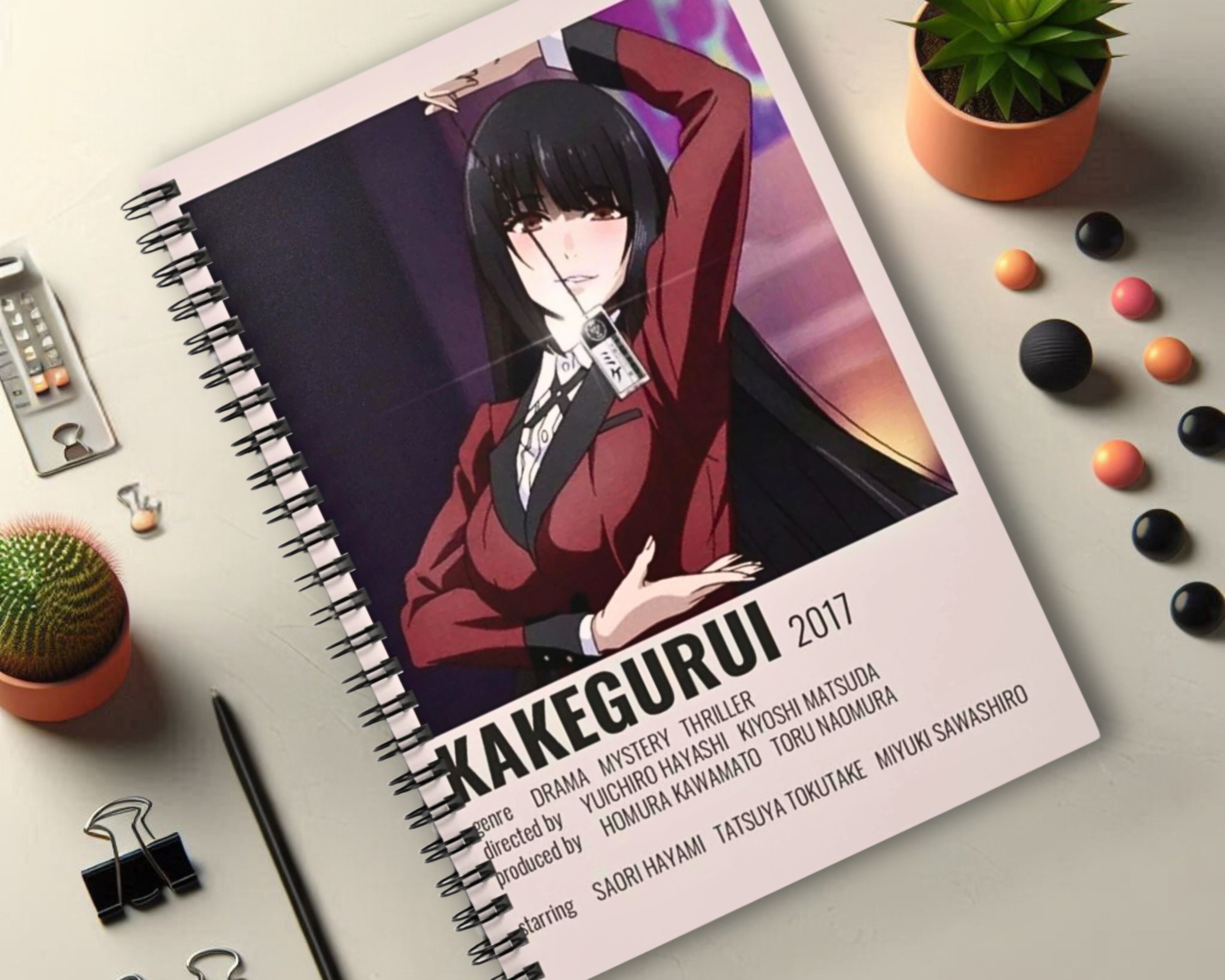 KAKEGURUI Notebook, Kawaii Anime Journal, Free Shipping, Japanese ...