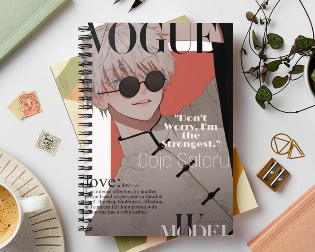 JUJUTSU KAISEN Notebook, GOJO Kawaii Anime Journal, Free Shipping ...