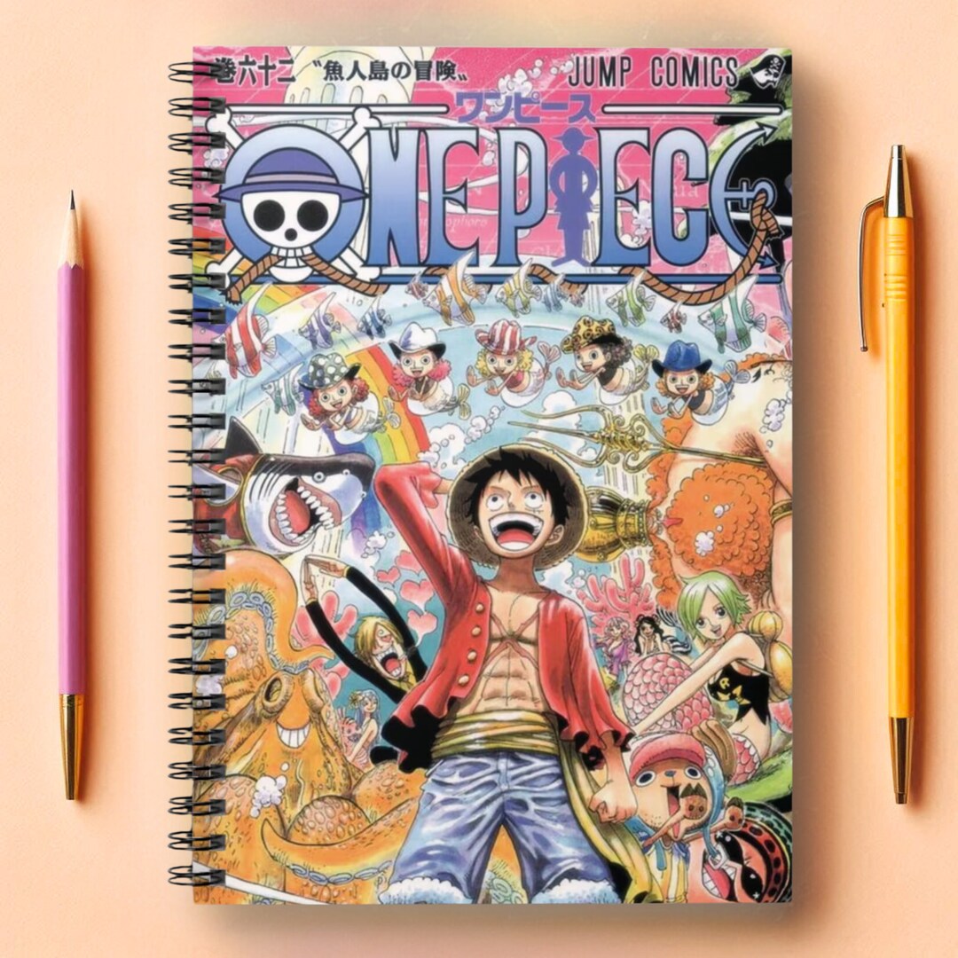 ONE PIECE Notebook Kawaii Notebook Japanese Vogue Cover Anime Themed A5 ...