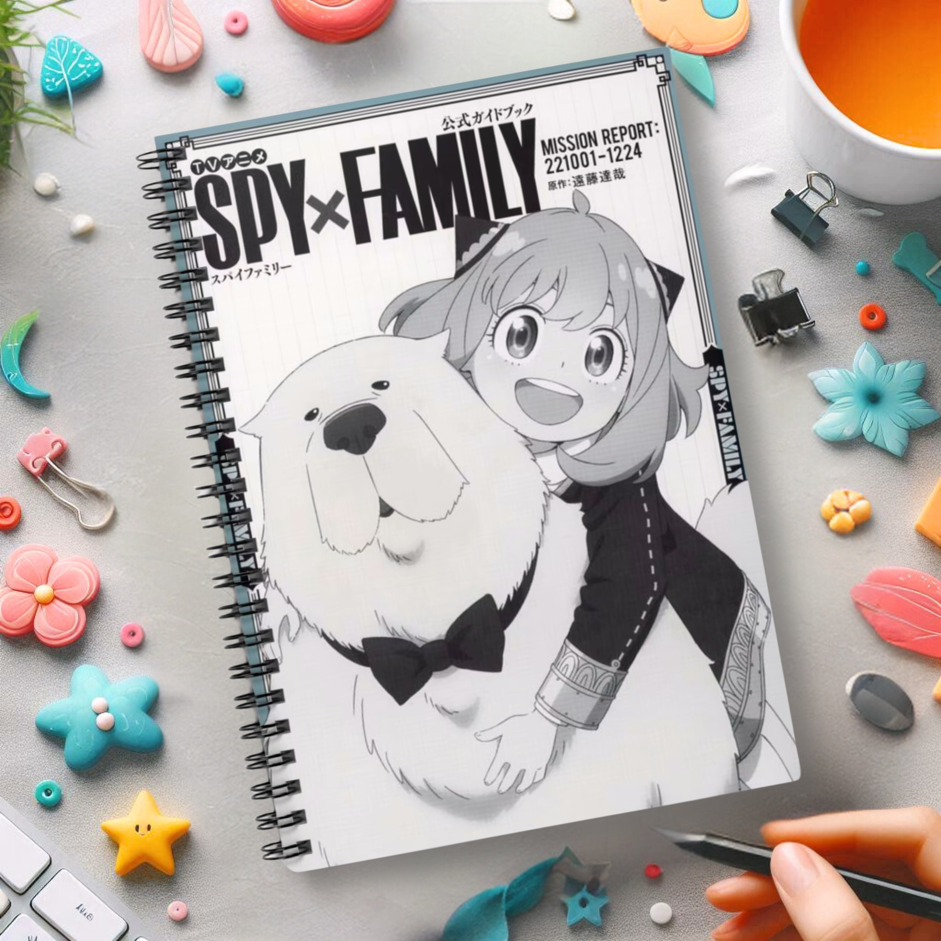 SPY X FAMILY Notebook ANYA Merch Kawaii Notebook Japanese Vogue Cover ...