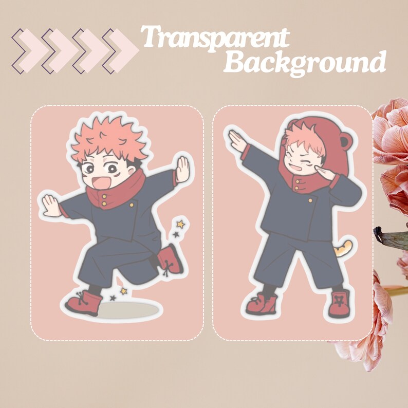 JUJUTSU KAISEN Anime Stickers Itadori Yuji Kawaii Stationary Stickers ...